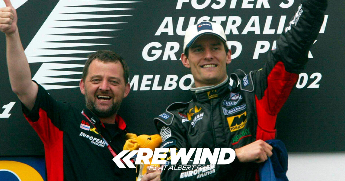 Rewind: Mark Webber's 2002… | FORMULA 1 AUSTRALIAN GRAND PRIX 2025